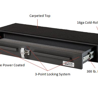 BOSS StrongBox Pull Out Drawer (40W x 13D x 5.75H)